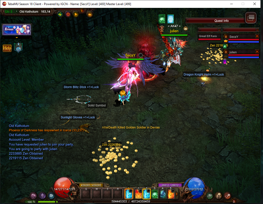 Master level bug - Solved - DivinityMU Community